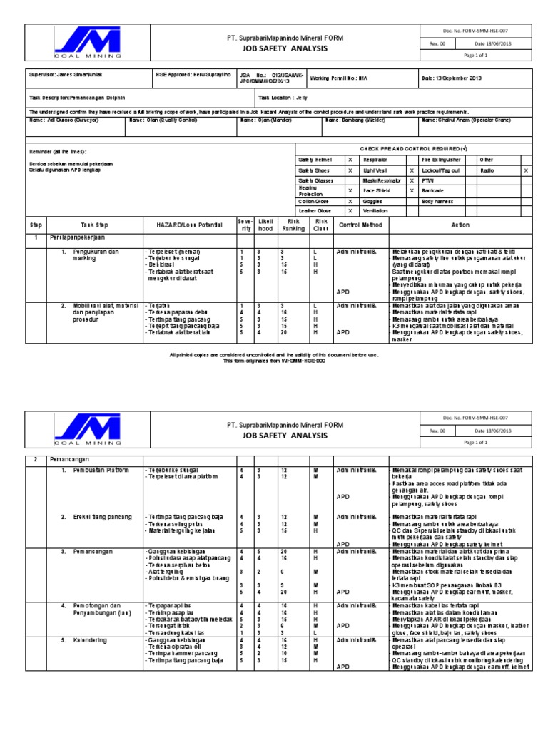 JSA - Pancang Dolphin Jetty | PDF