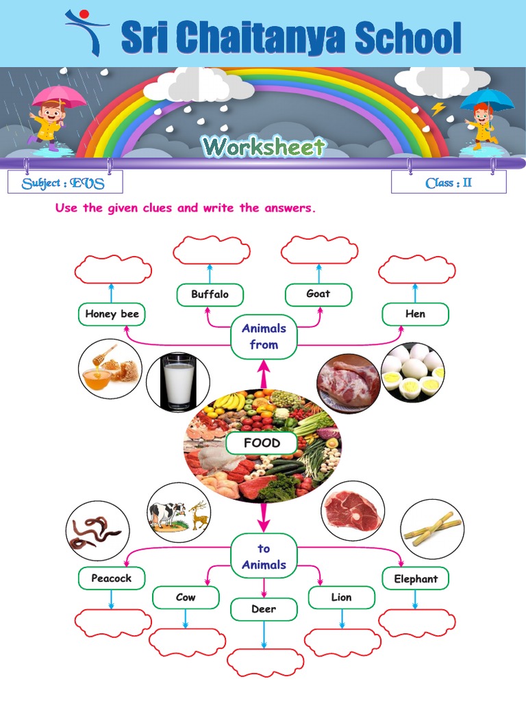 Class-II EVS Worksheet | PDF