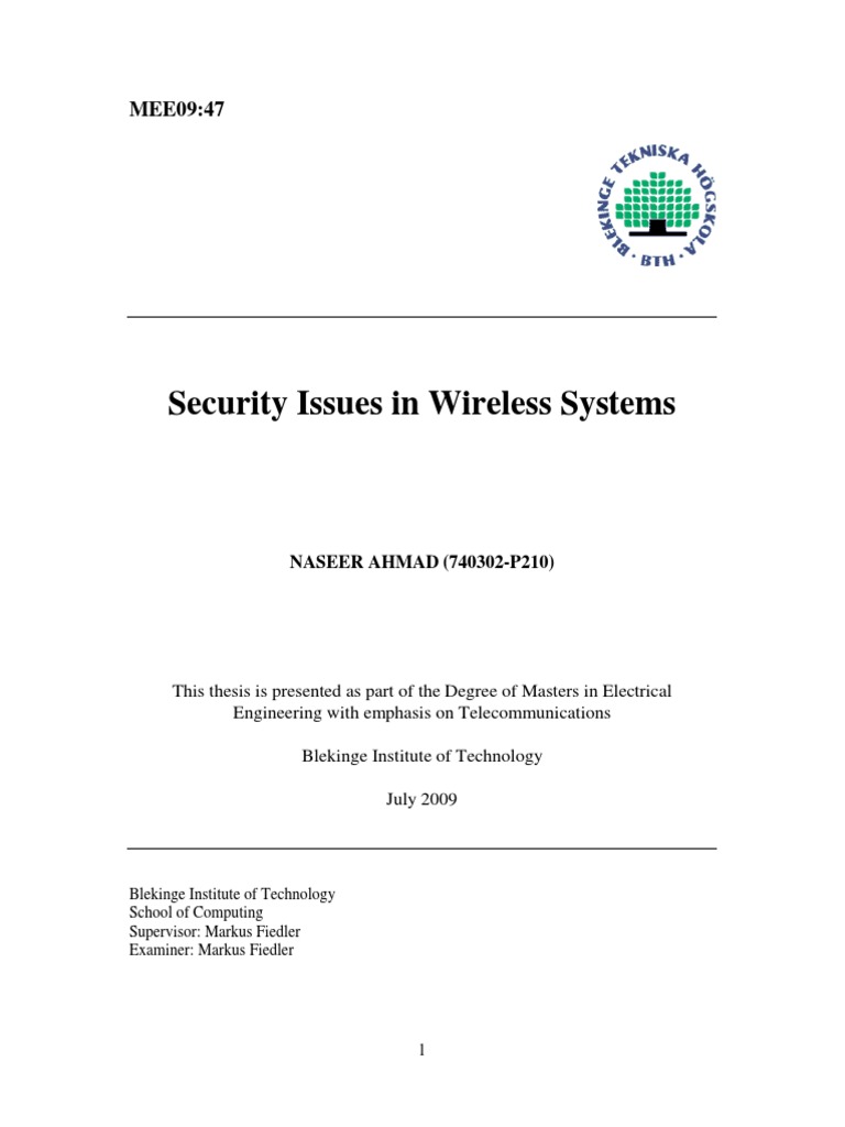 Fulltext01 PDF | PDF | Wireless Lan | Ieee 802.11