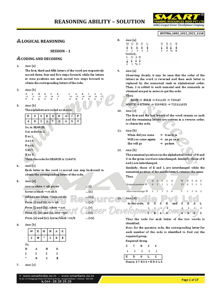 WINSEM2018-19 - STS1002 - SS - SMV110 - VL2018195000036 - Reference Material II - Reasoning ...