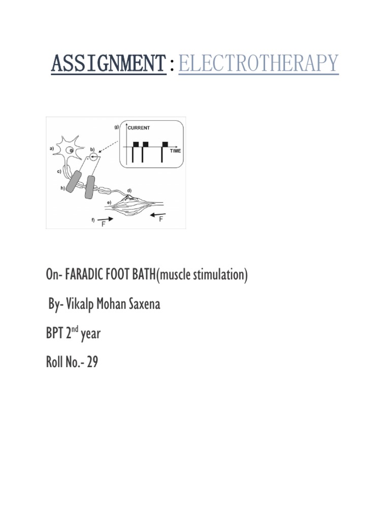 Faradic Foot Bath | PDF | Foot | Musculoskeletal System