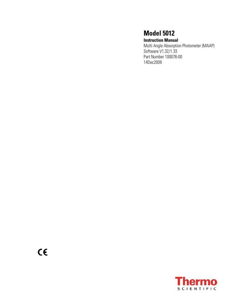 EPM-manual-Model 5012 MAAP | PDF | Particulates | Relay