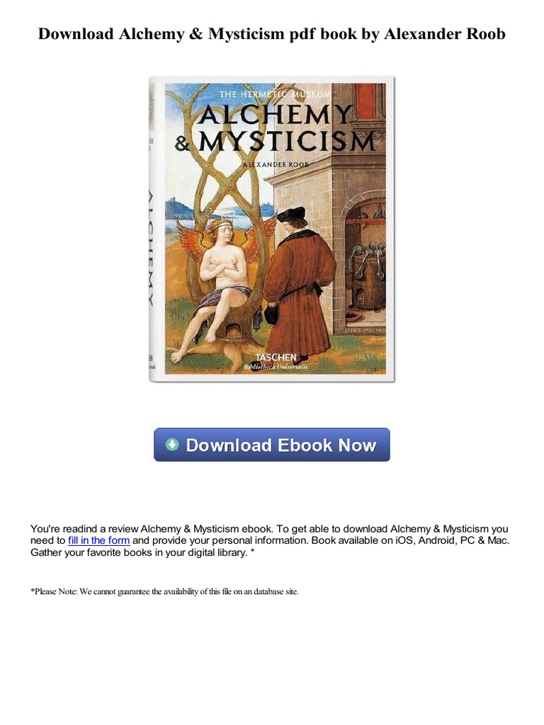 Alchemy & Mysticism PDF Book by Alexander Roob: Fill in The Form | PDF ...