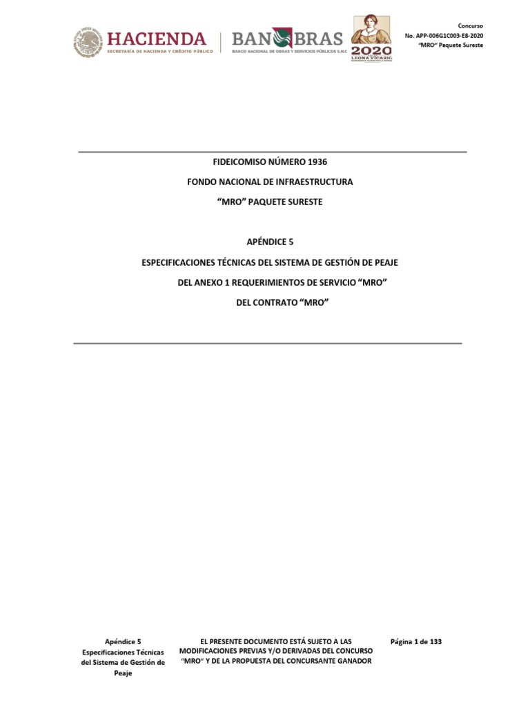 Ap 5 Req Serv MRO - Esp Tec SGP PDF | PDF | Informática | Transporte