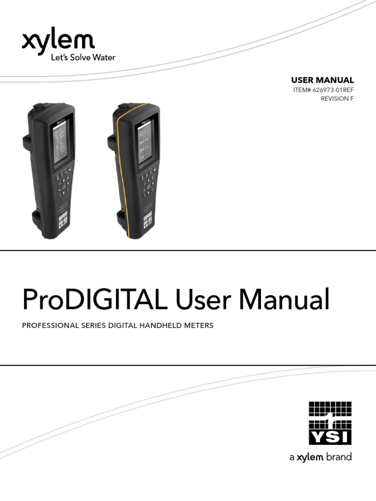 YSI ProSolo User Manual English | PDF | Electrical Connector ...