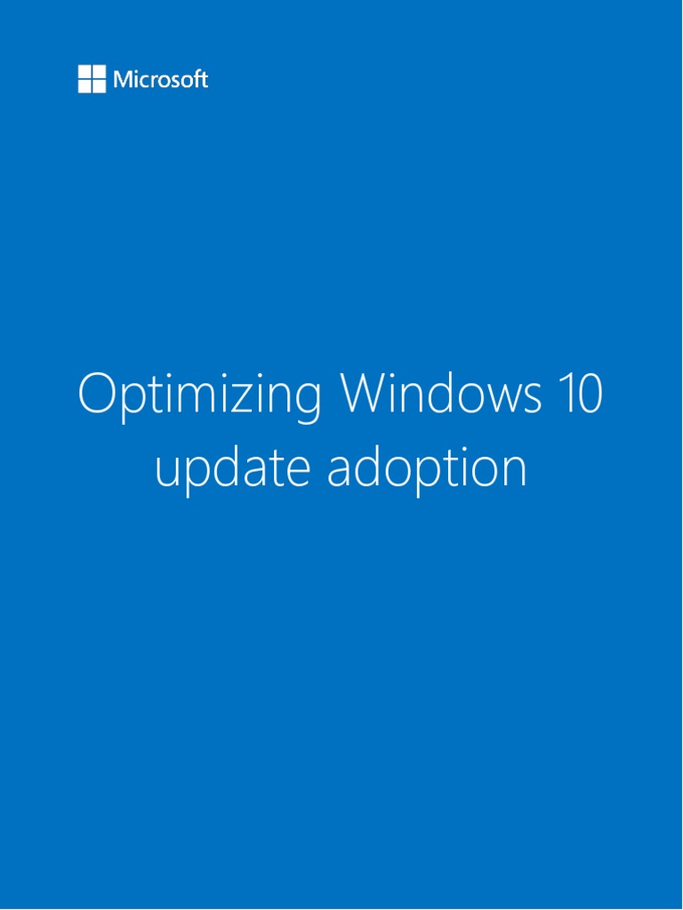 Windows 10 Update Guide for IT Admins | PDF | Windows 10 | Peer To Peer