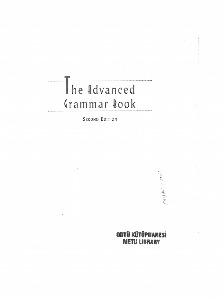 Advanced Grammar Book PDF | PDF