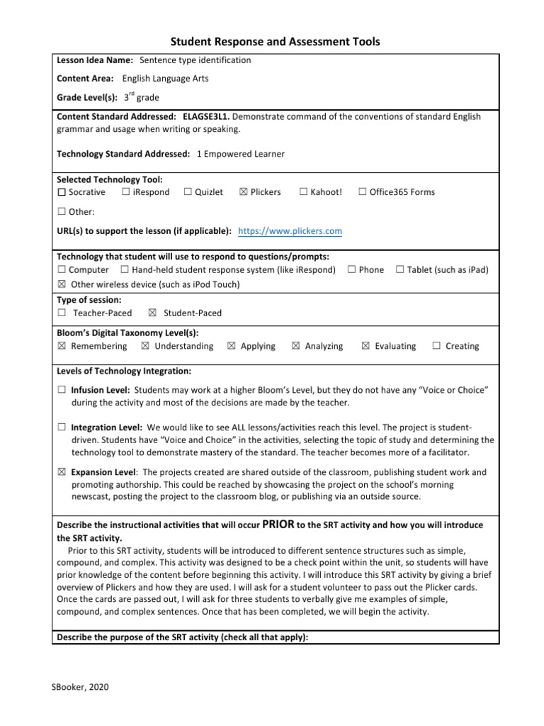 Meredithknox m07 Student Response Tools Lesson Idea Template Update ...