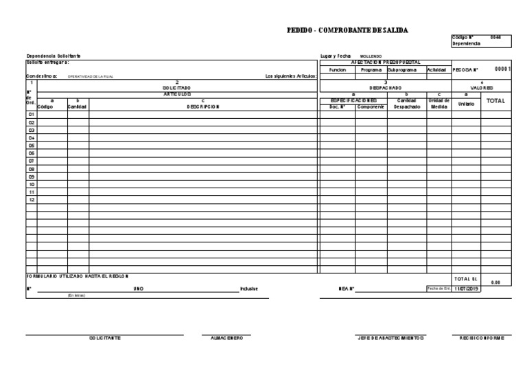 Ejemplo Pecosa | PDF