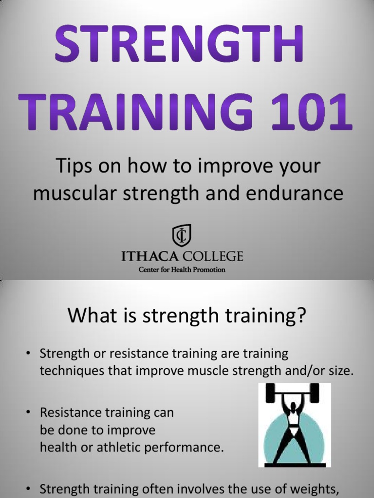 Tips On How To Improve Your Muscular Strength and Endurance | Download ...
