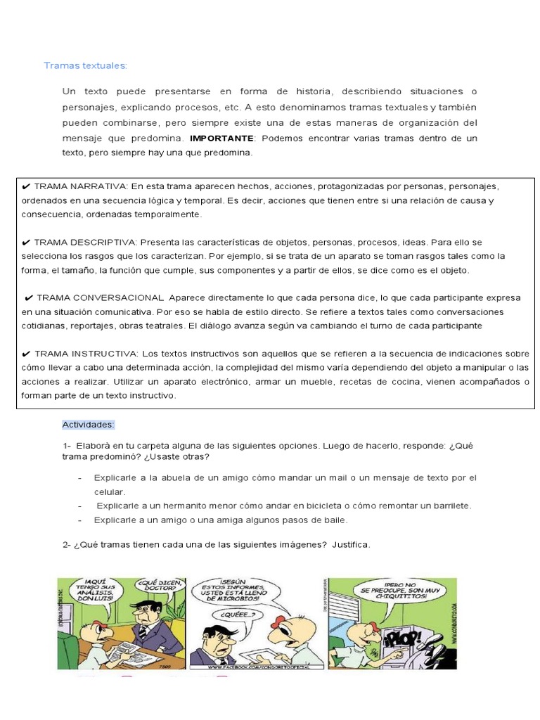 PDL 1ro Tramas Textuales | PDF | Narrativa | Cognición