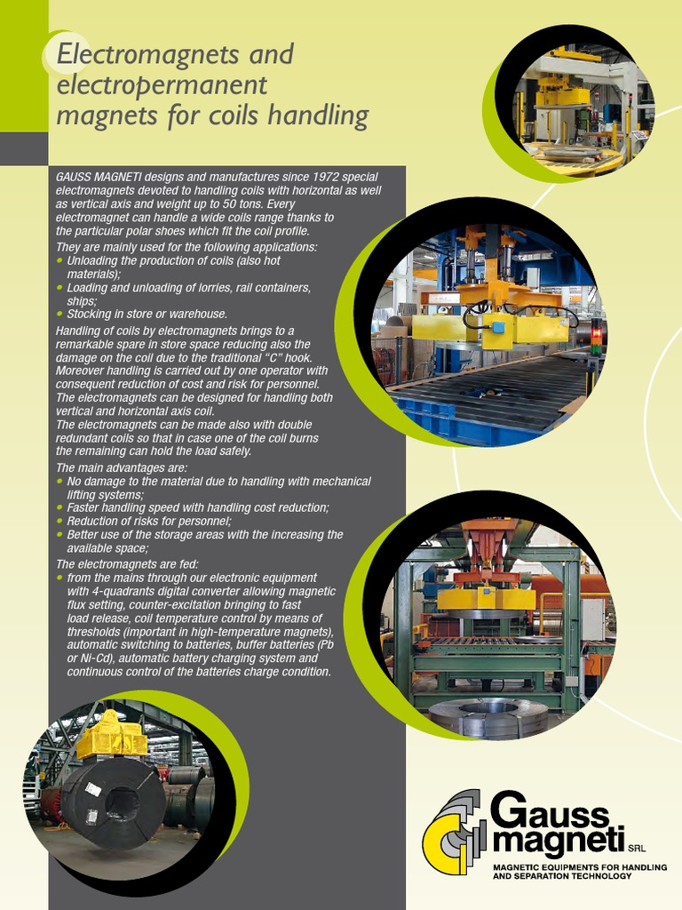 Gauss - Magneti - Electromagnets and Electropermanent Magnets For Coils ...