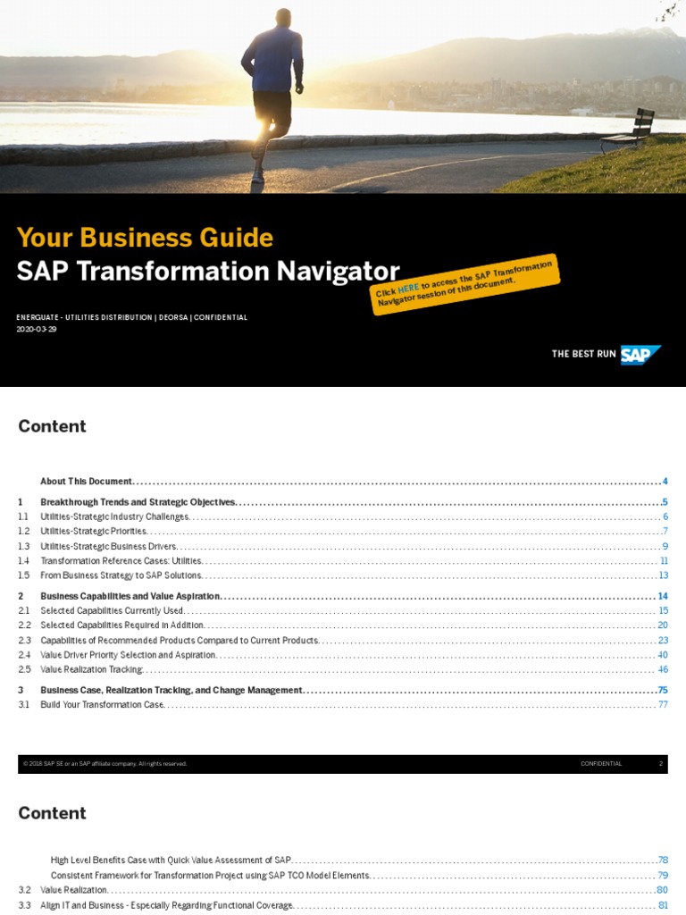 Your Business Guide: SAP Transformation Navigator | PDF | Sap Se ...