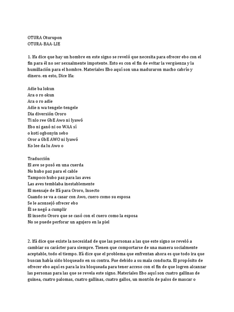 13 Otura Oturupon Ingles | PDF | Religión y creencia