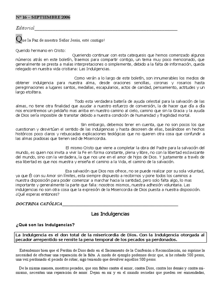 Las Indulgencias Pdf Indulgencia Estaciones De La Cruz