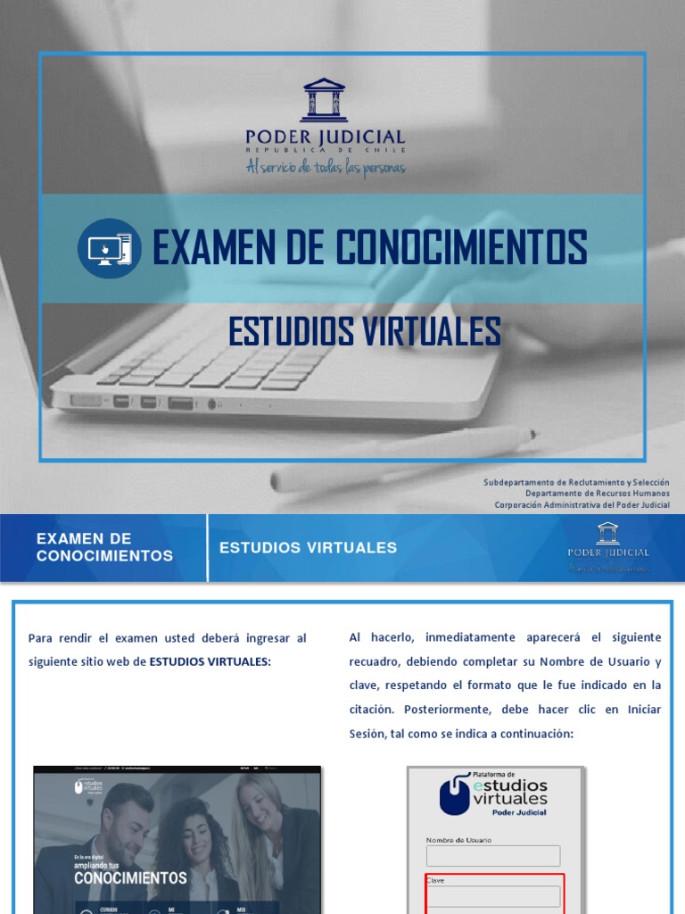 Instructivo Rapido Examen de Conocimientos Moodle | PDF | Prueba (evaluación) | Informática