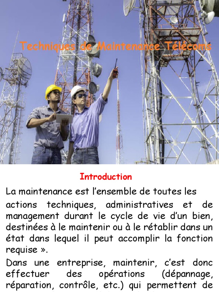 Maintenance Telecoms | PDF | Antenne (Radio) | Télécommunication