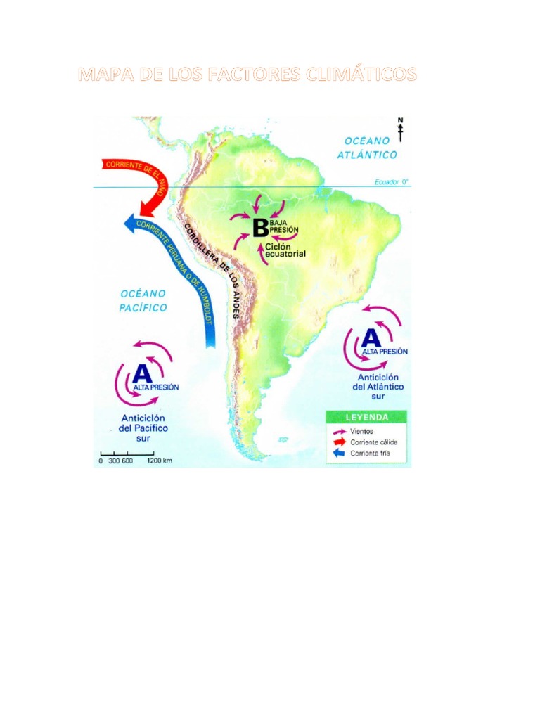 MAPA DE LOS FACTORES CLIMÁTICOS | PDF