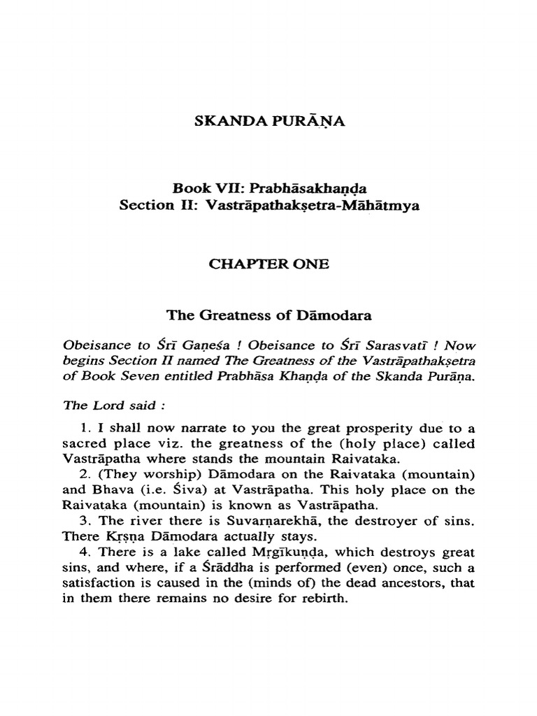 Skanda Purana 21 (AITM) | PDF | Shiva | Vishnu