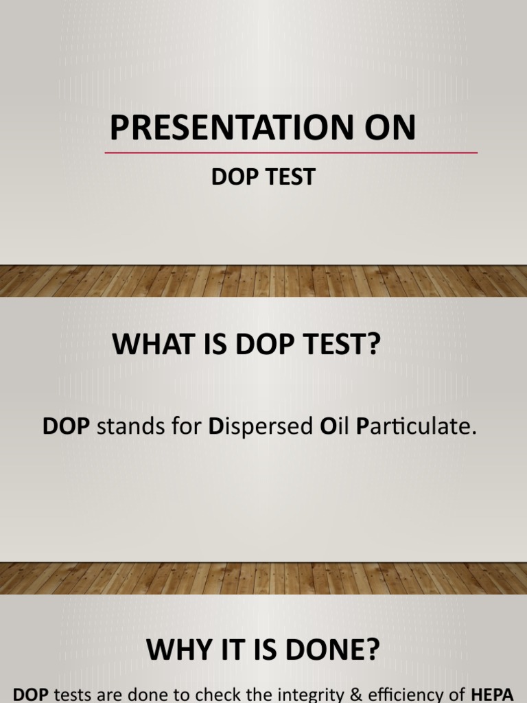 DOP Test | PDF