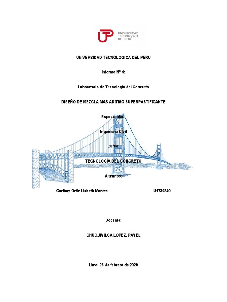 Tecnologia de Concreto Lab 4 | PDF | Hormigón | Cemento