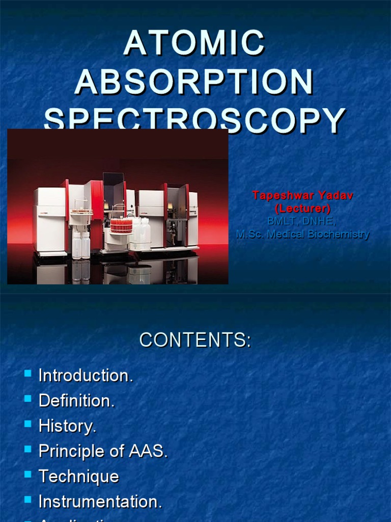Atomic Absorption Spectros | PDF | Atomic Absorption Spectroscopy | Absorption Spectroscopy