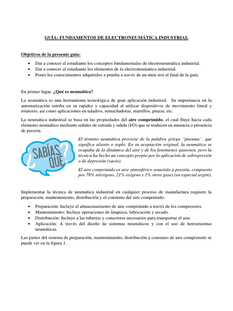 Guia Fundamentos de Electroneumatica Ind PDF | PDF | Solenoide | Neumática
