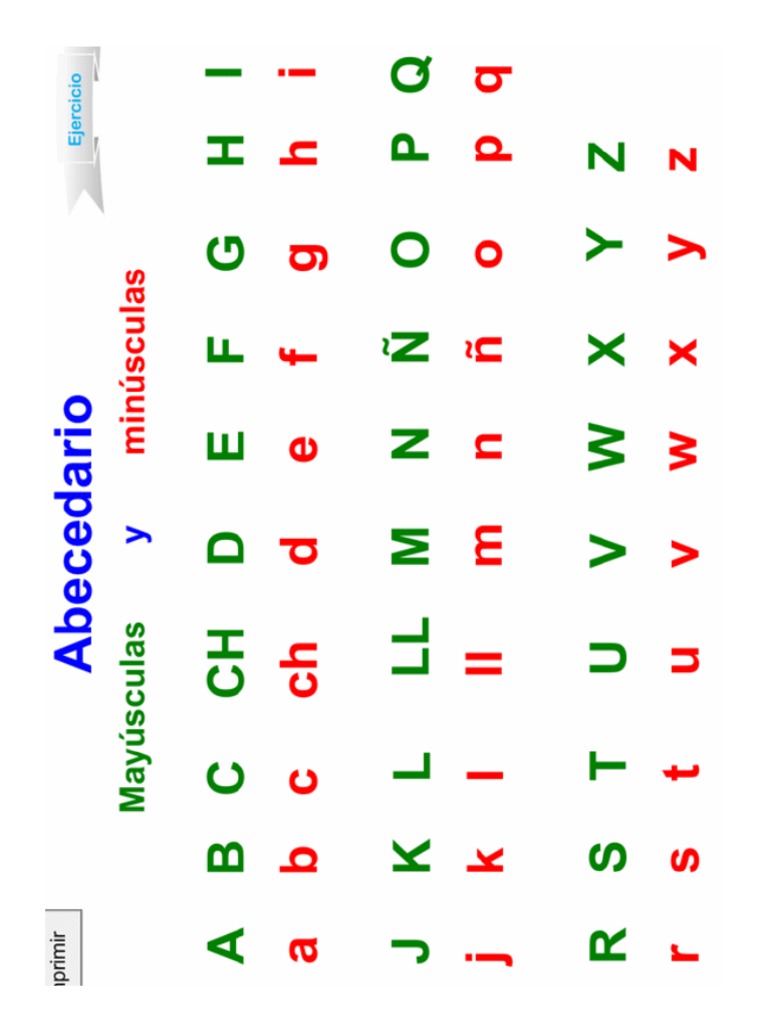 Abecedario Mayuscula y Minuscula | PDF