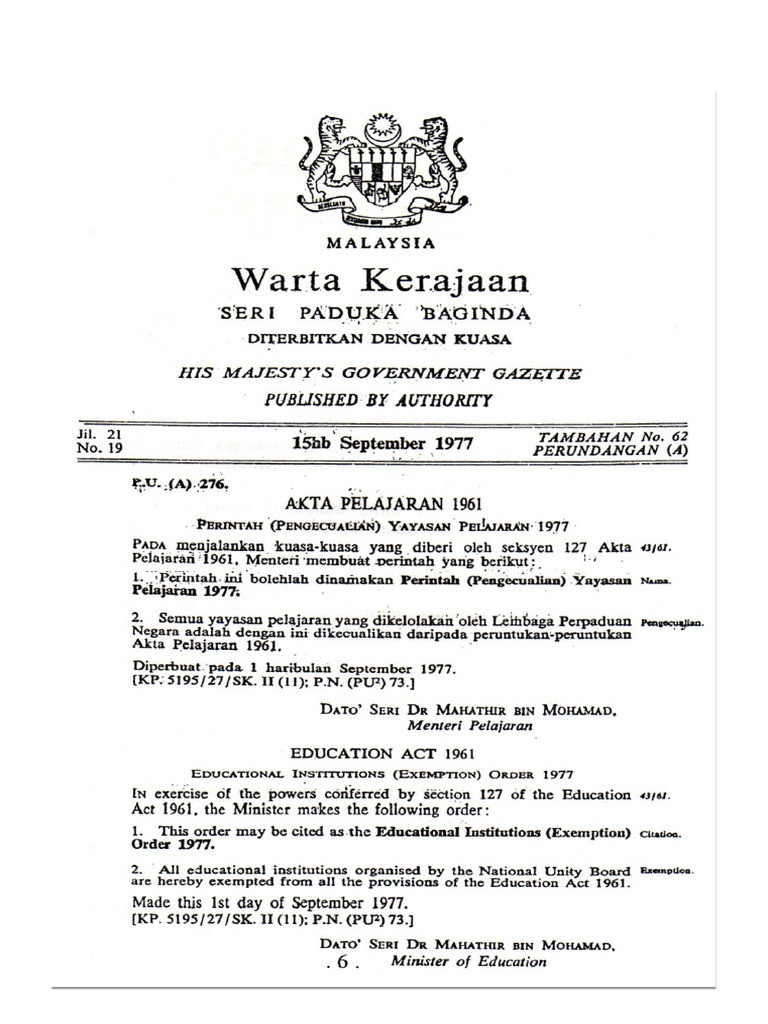 Warta Kerajaan | PDF