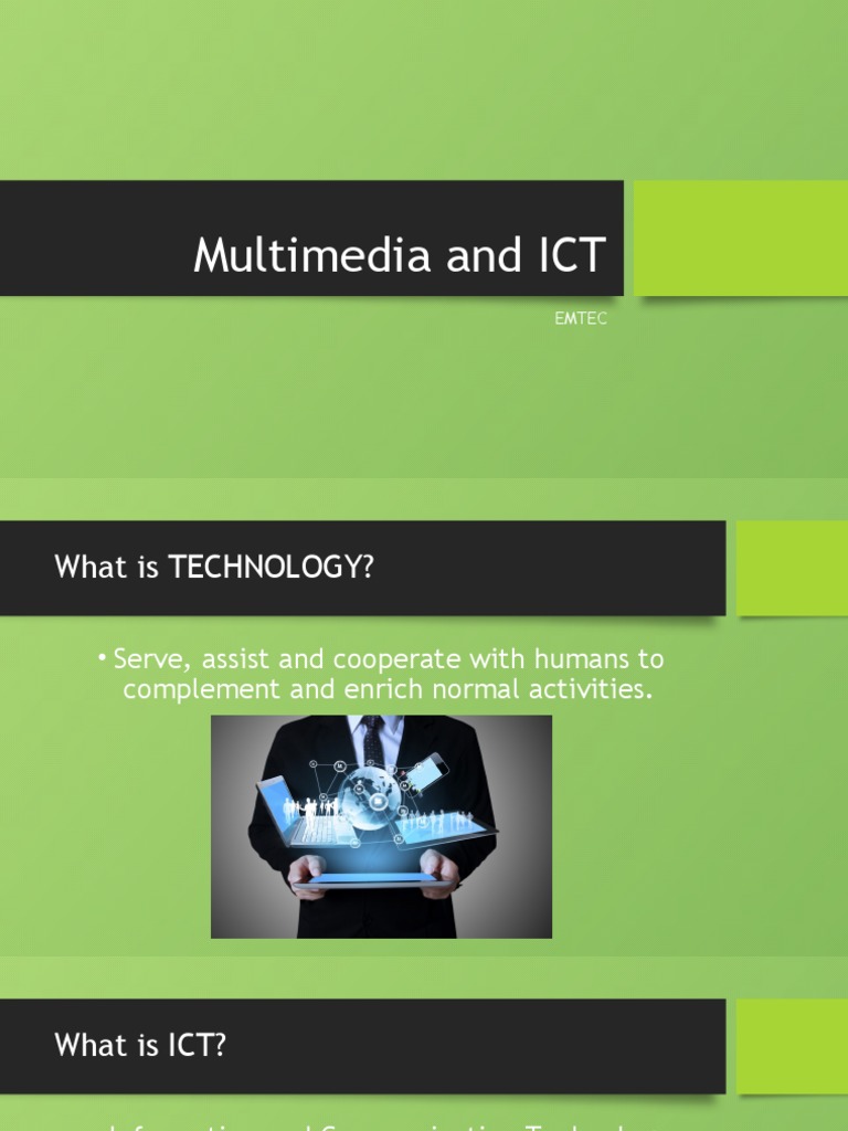 Multimedia and ICT | PDF