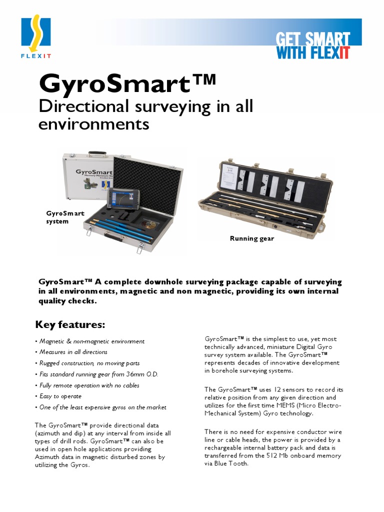 Gyrosmart™: Directional Surveying in All Environments | PDF | Gyroscope ...