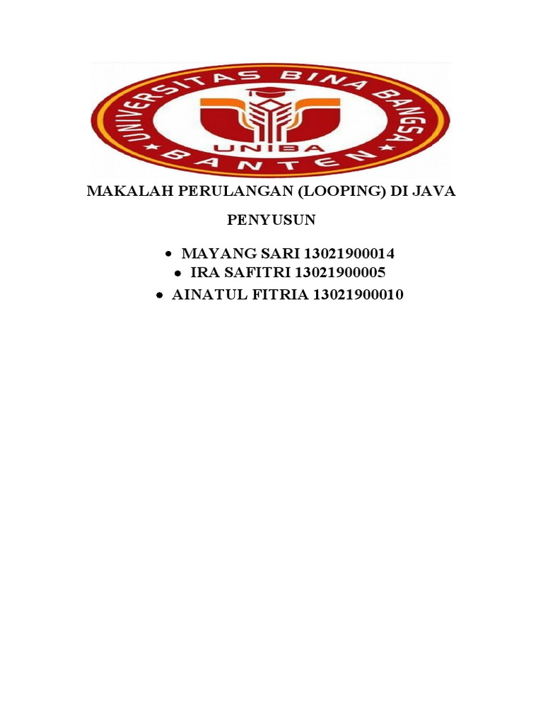 Makalah Perulangan (Looping) | PDF