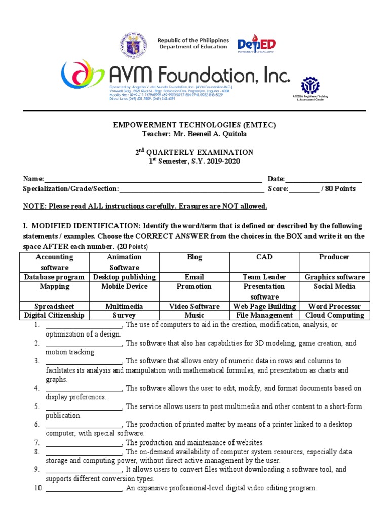 Baq Emtec QTR2 Module | PDF | Application Software | Multimedia