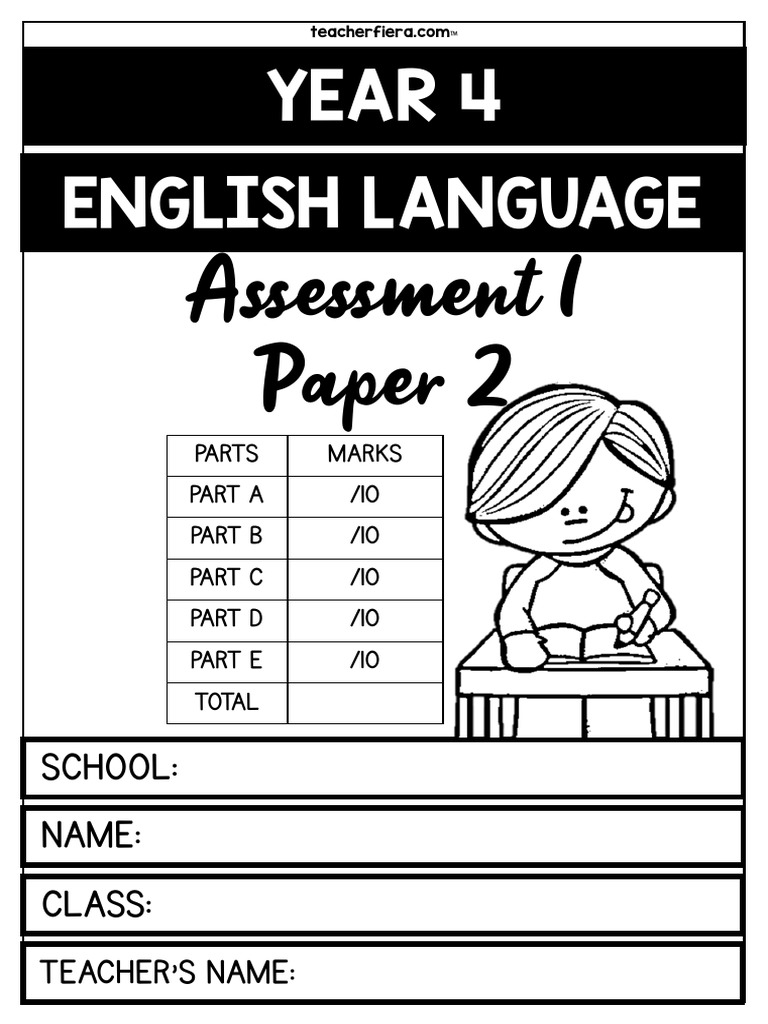 Assessment 1 Paper 2: English Language Year 4 | PDF | Semiotics