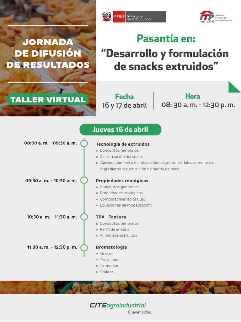 Programa Snacks Extruidos | PDF | Determinantes de la salud | Industria ...