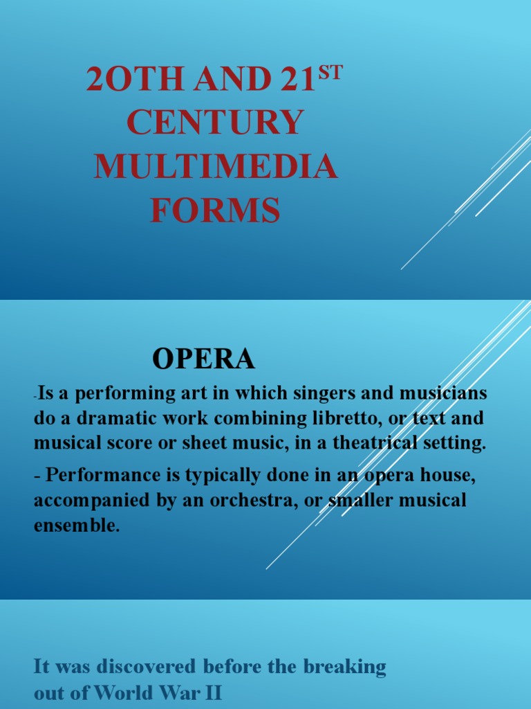 2oth and 21 Century Multimedia Forms | PDF