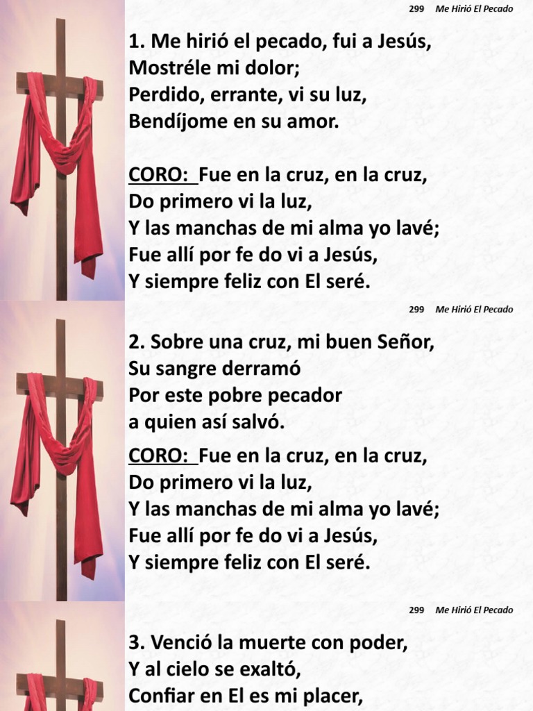 Himno 299 Me Hirió El Pecado Pdf