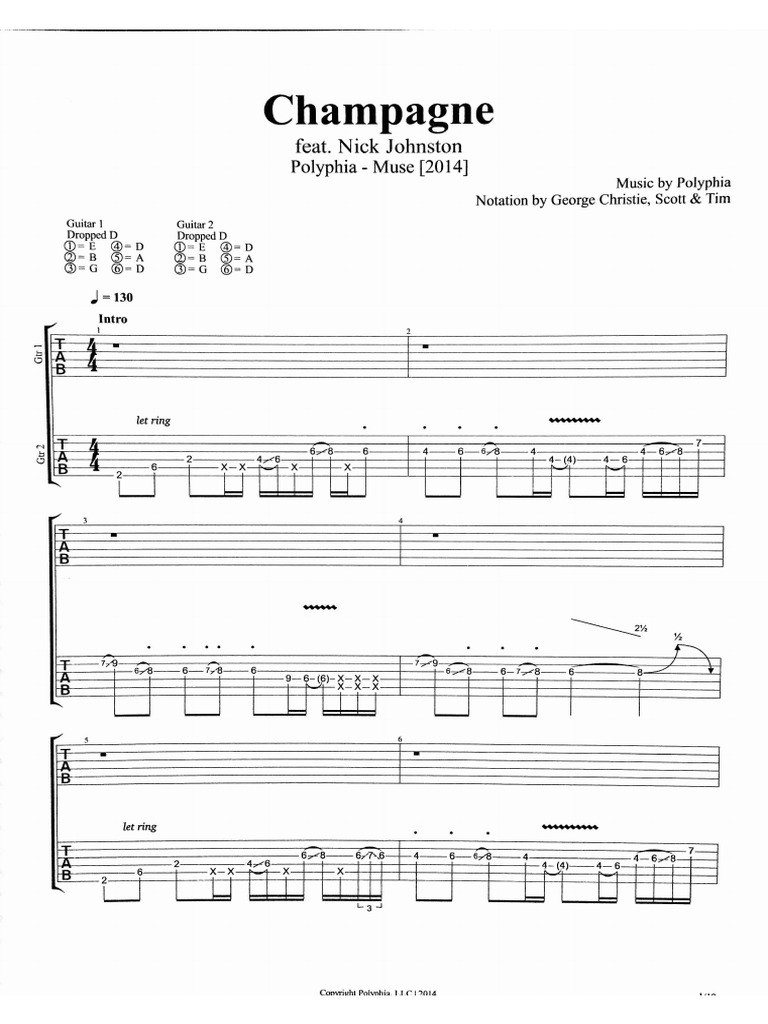 Polyphia - Champagne | PDF