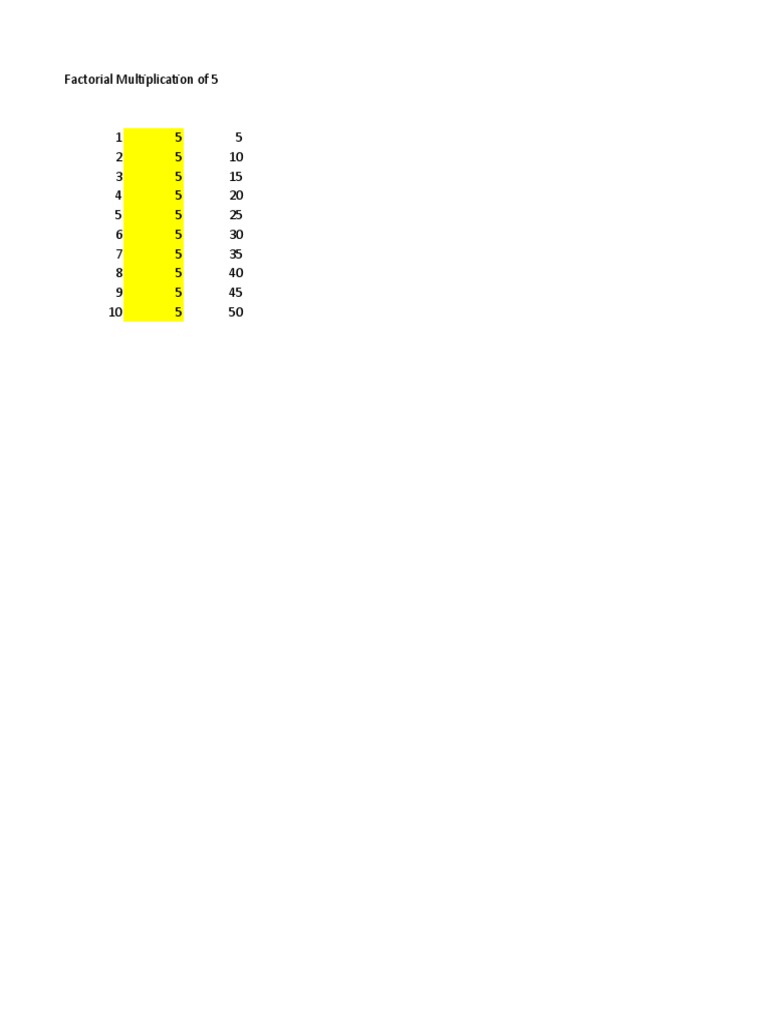 Factor Of 5 PDF