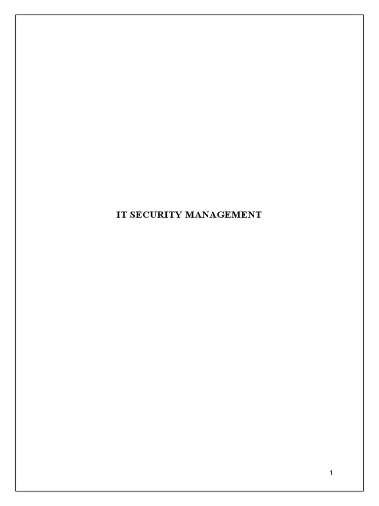 It Security Management | Download Free PDF | Booting | Computer File