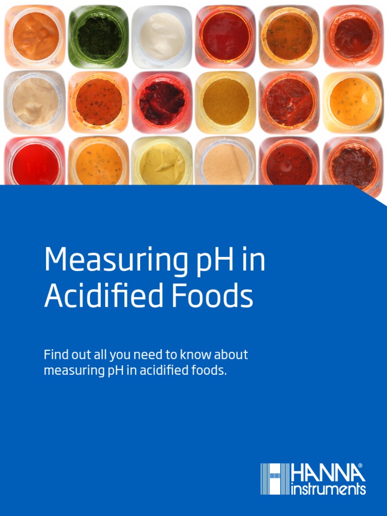 Find Out All You Need To Know About Measuring PH in Acidified Foods ...