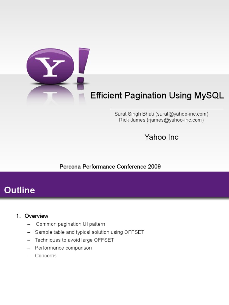 PPC2009 Mysql Pagination | PDF | Database Index | Databases