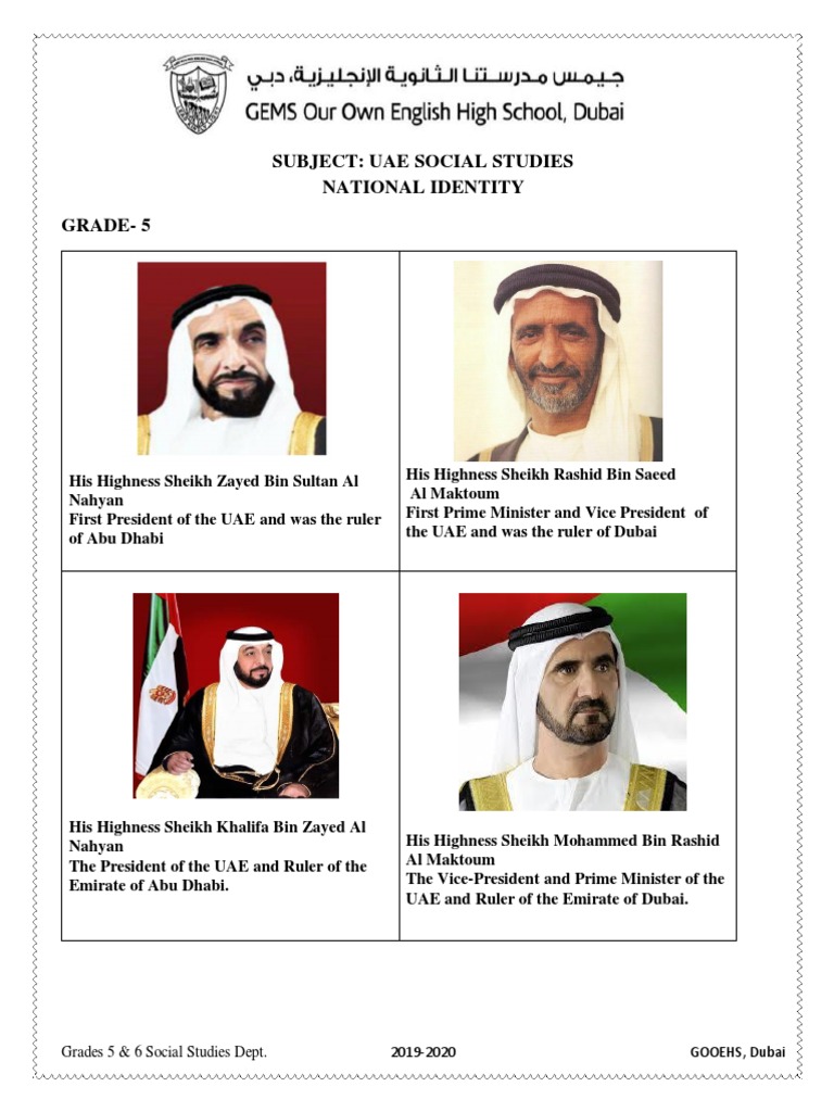 Gr-5 National Identity | PDF | United Arab Emirates | Arabian Peninsula