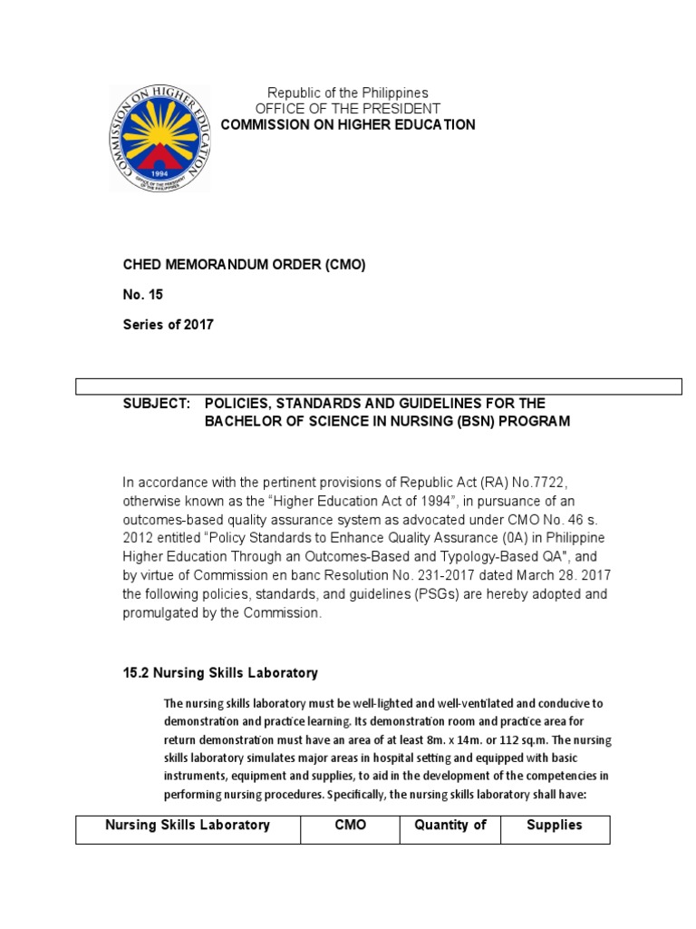 CHED MEMORANDUM WPS Office | PDF | Nursing | Hospital