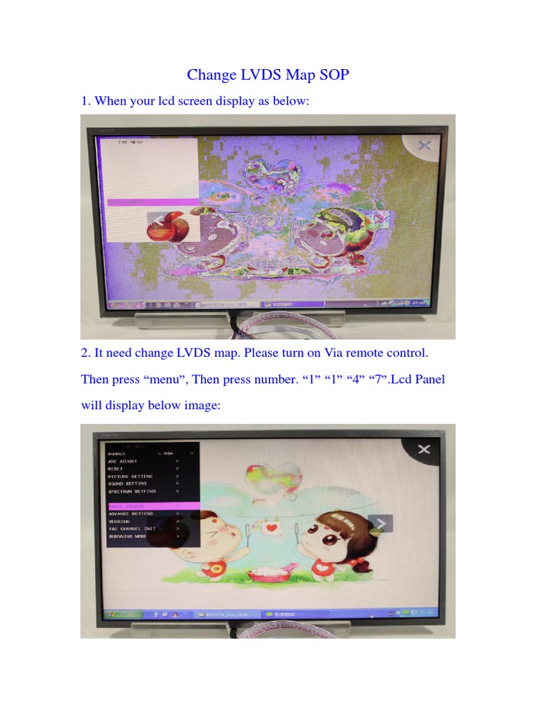 LVDS Map Change Instructions | PDF | Computers