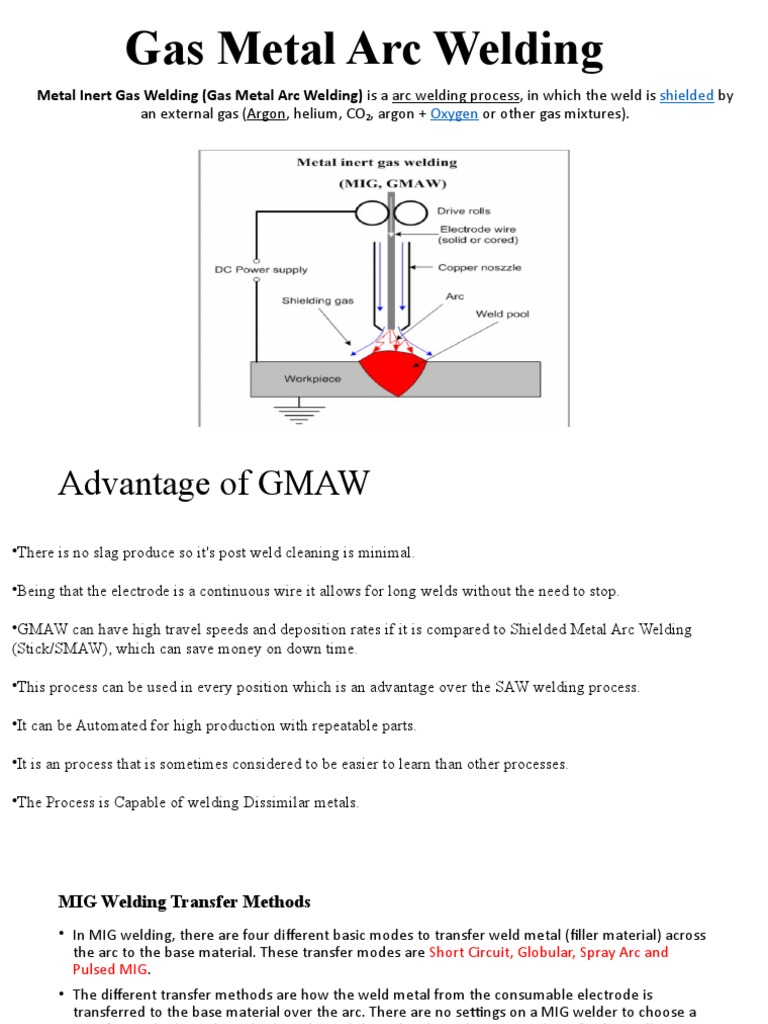 Gmaw and Metal Transfer | PDF | Welding | Construction