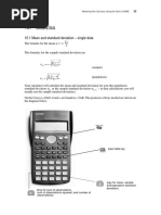 How To Use Stat Mode On CASIO Calculators (Adv.) | PDF | Mode (Statistics) | Sampling (Statistics)