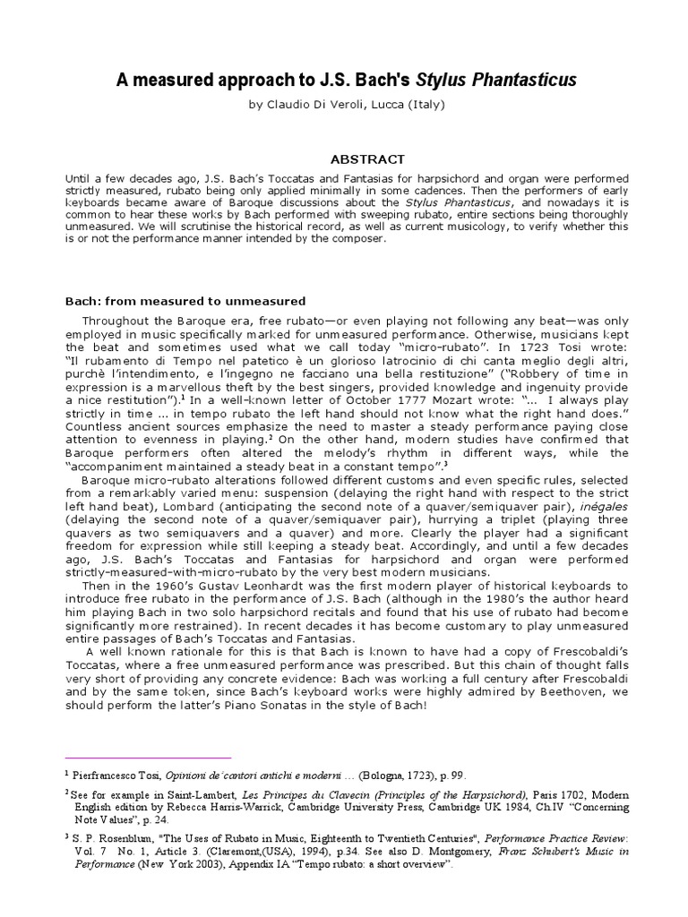 A Measured Approach To J.S.bach | PDF