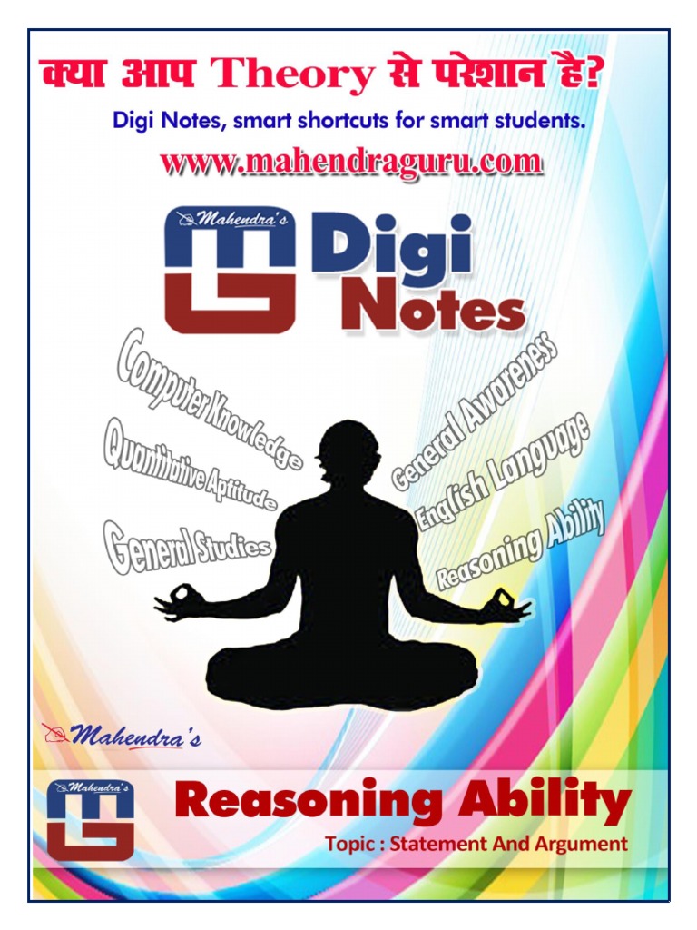 Digi Notes 02 03 2016 Reasoning PDF | PDF | Argument | Taxes