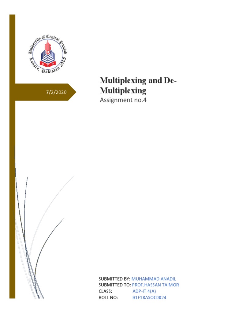 Understanding Networking Multiplexing | PDF | Multiplexing | Data ...